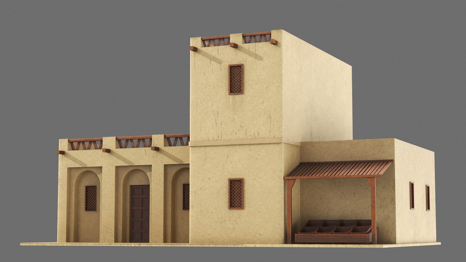 Detail Arab House 01 Model - TurboSquid 2245871