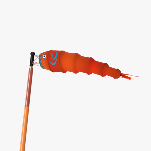 3d model animation wind sock