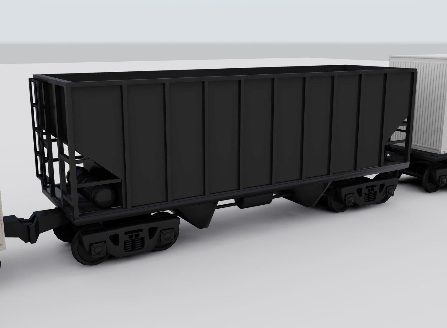 3d Dxf Freight Train Engine