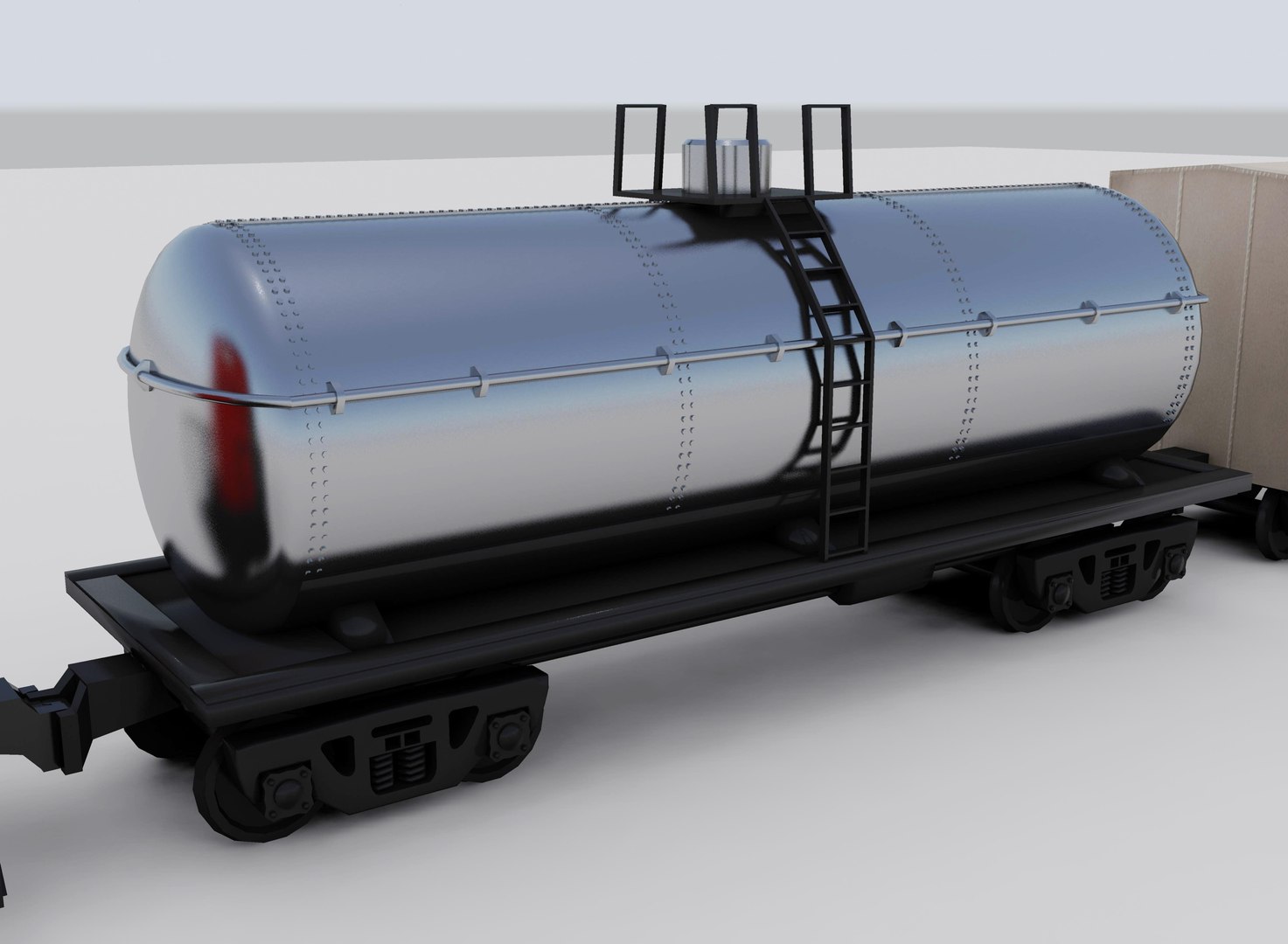 3d Dxf Freight Train Engine