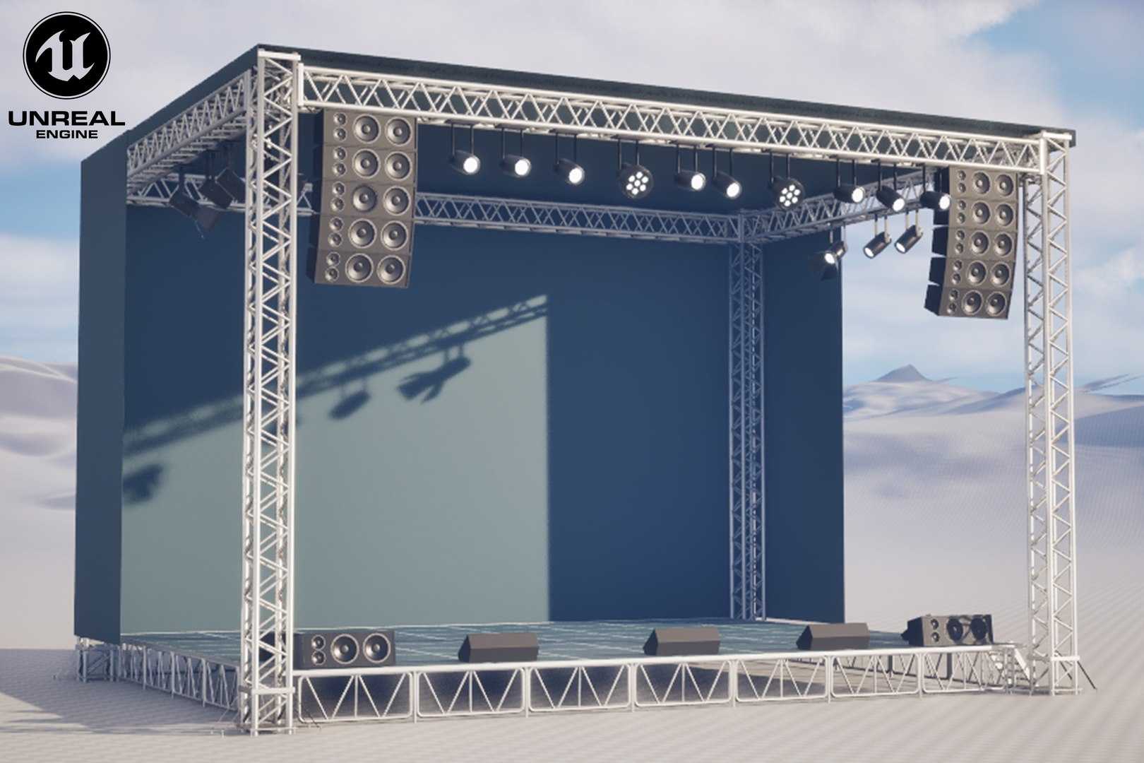 Concert Stage 01 Model - TurboSquid 2246268