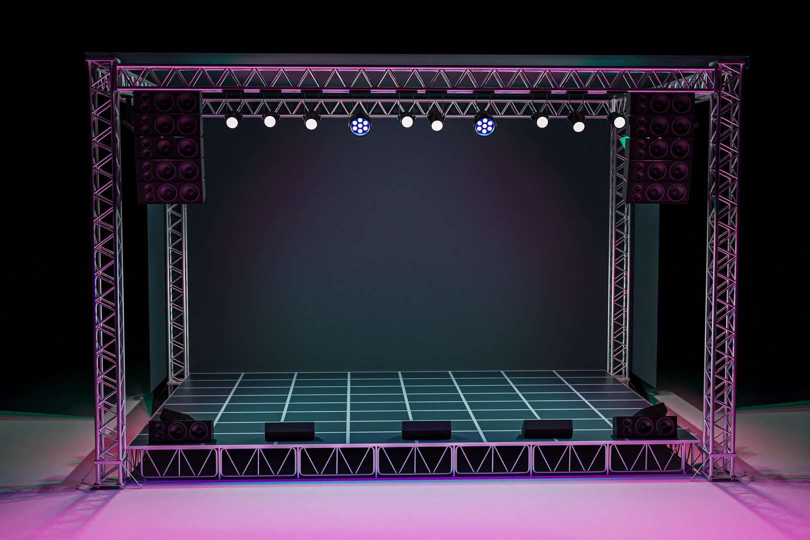 Concert Stage 01 Model - TurboSquid 2246268