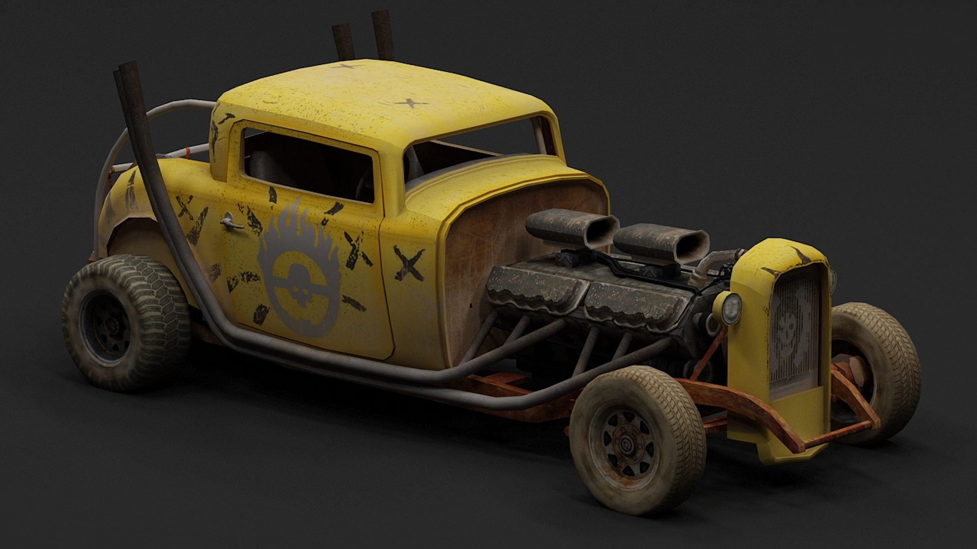 3D Mad Car - TurboSquid 1570885