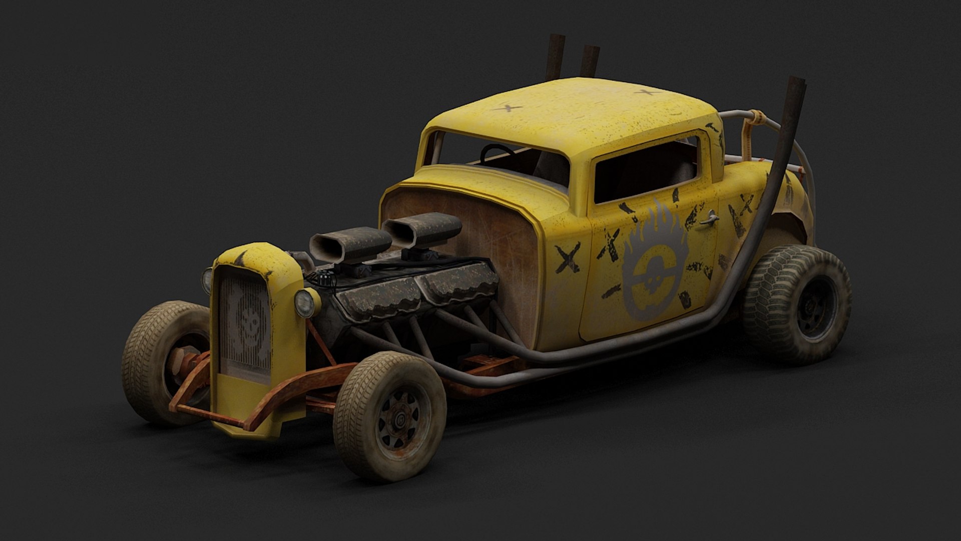 3D Mad Car - TurboSquid 1570885