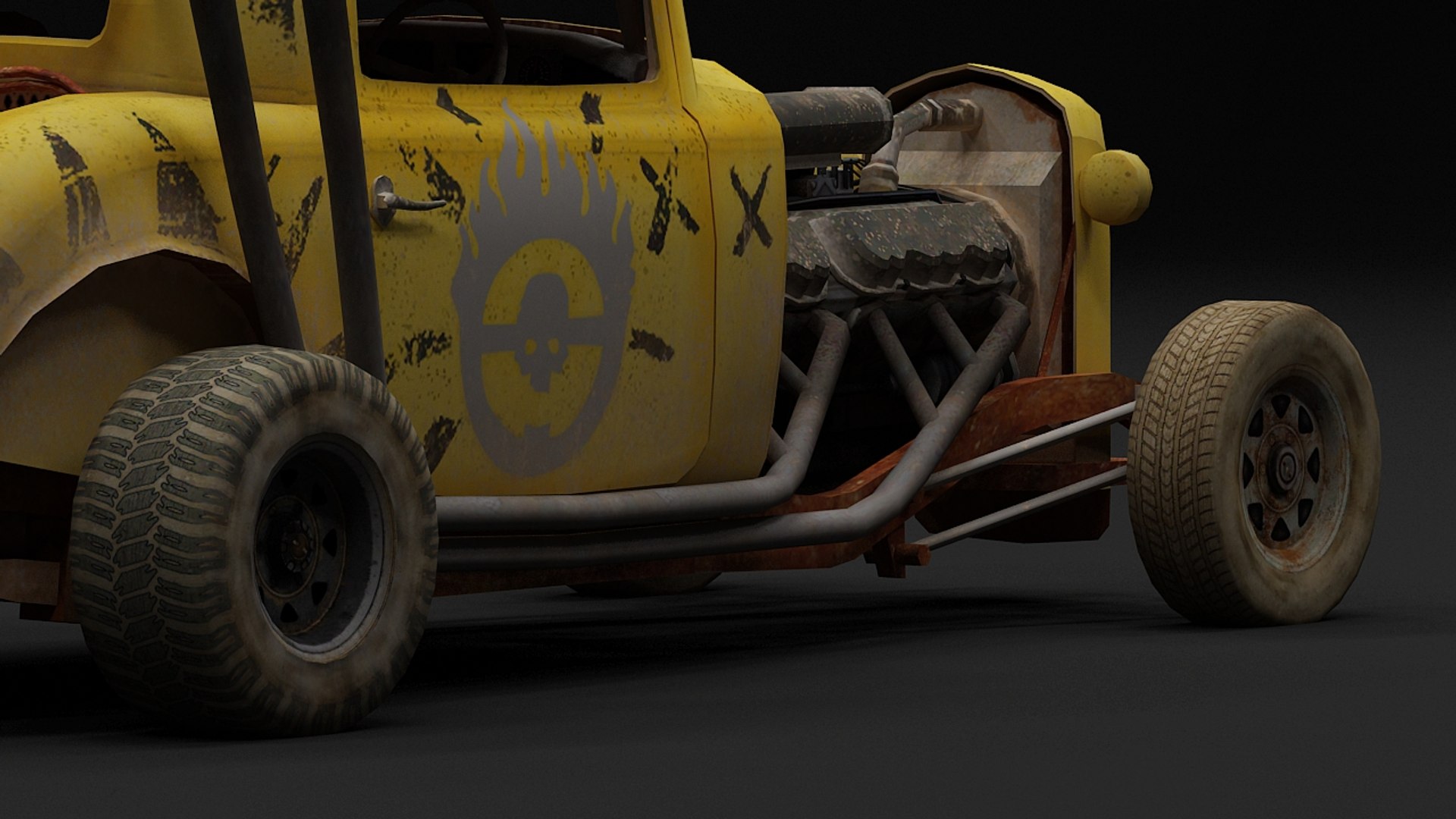 3D Mad Car - TurboSquid 1570885