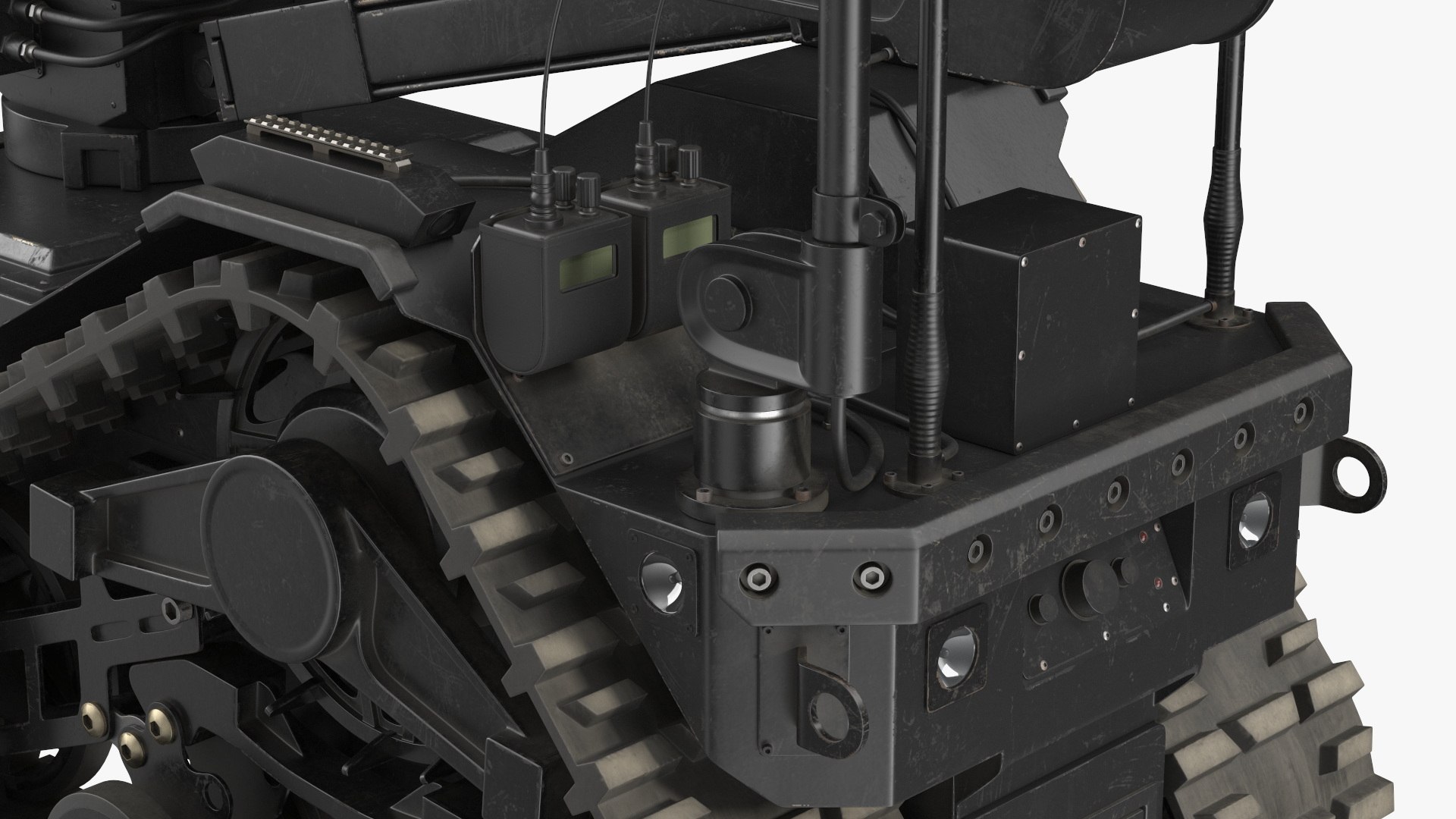 Worn Tracked Robot System Black 3D model - TurboSquid 2134650