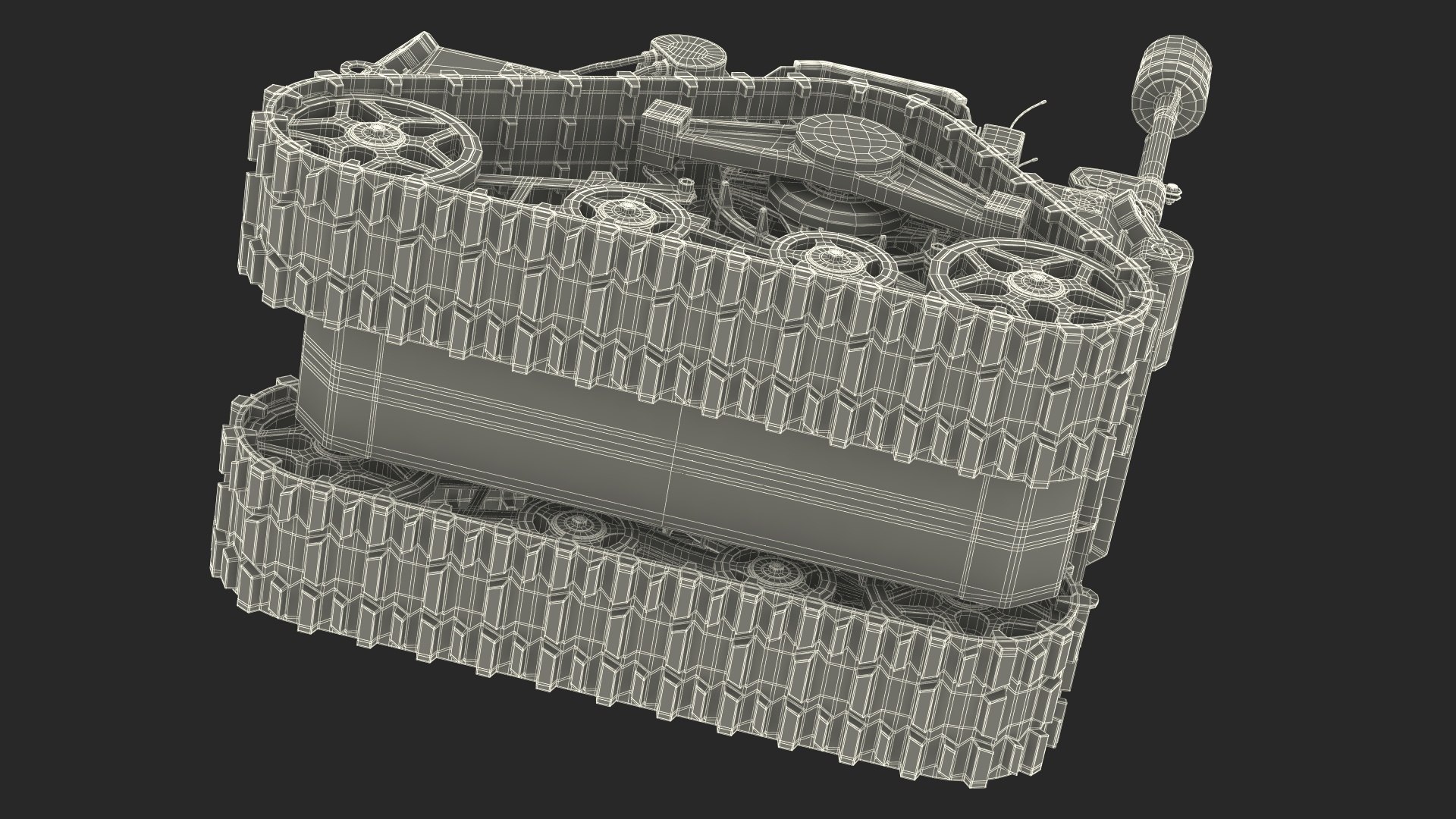 Worn Tracked Robot System Black 3D model - TurboSquid 2134650