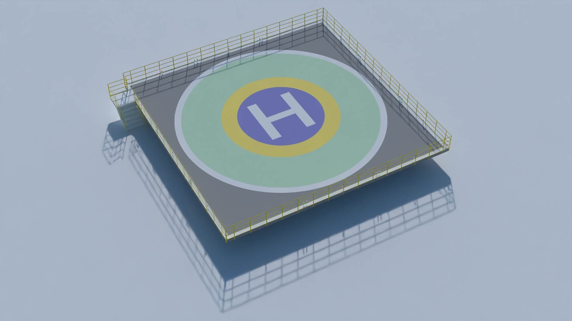 3D Helipad - TurboSquid 2299919