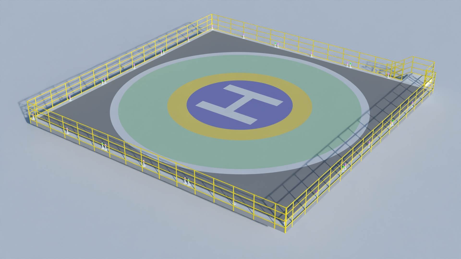 3D Helipad - TurboSquid 2299919