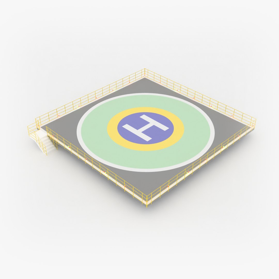 3D Helipad - TurboSquid 2299919