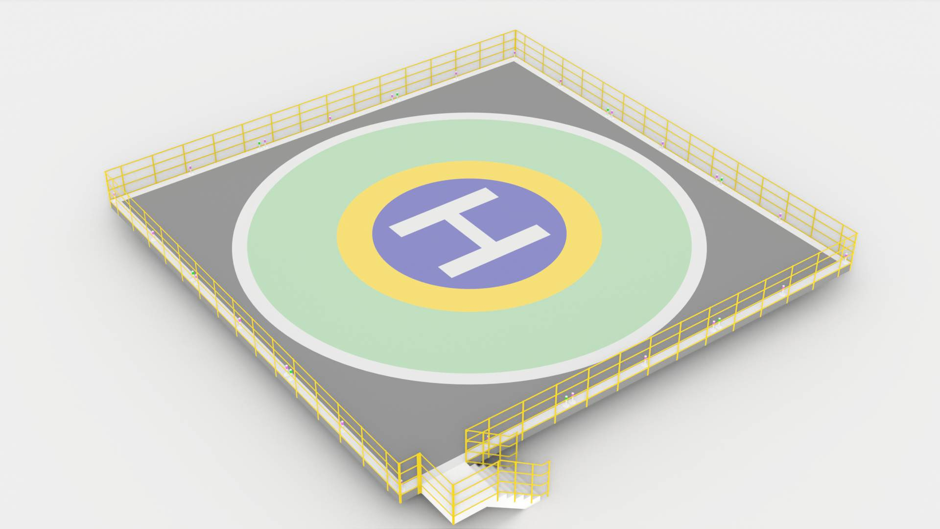 3D Helipad - TurboSquid 2299919