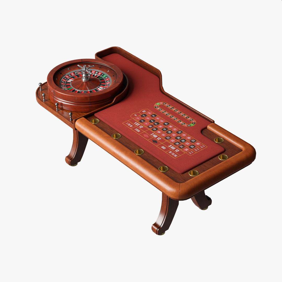 3D Roulette Table 3D Model - TurboSquid 2004257