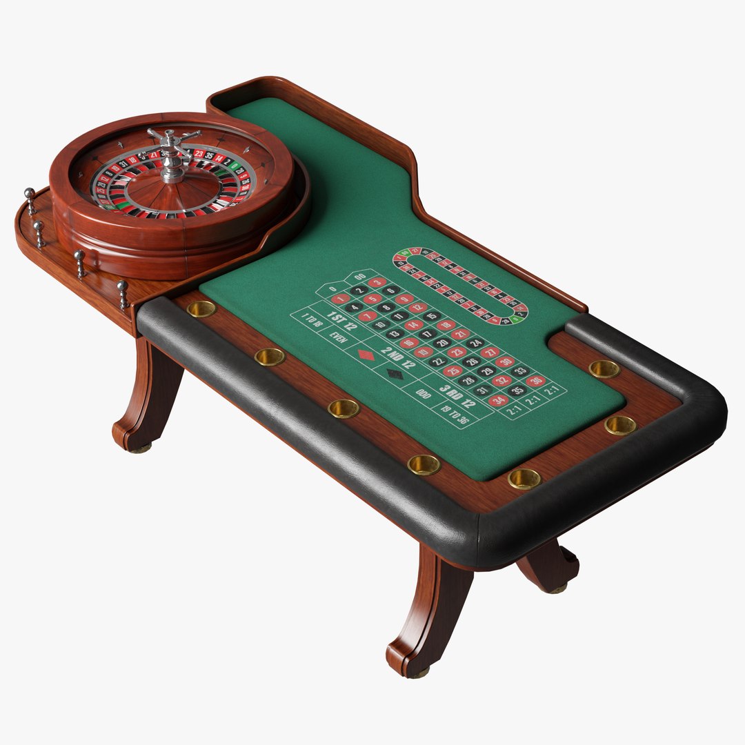 3D Roulette Table 3D Model - TurboSquid 2004257