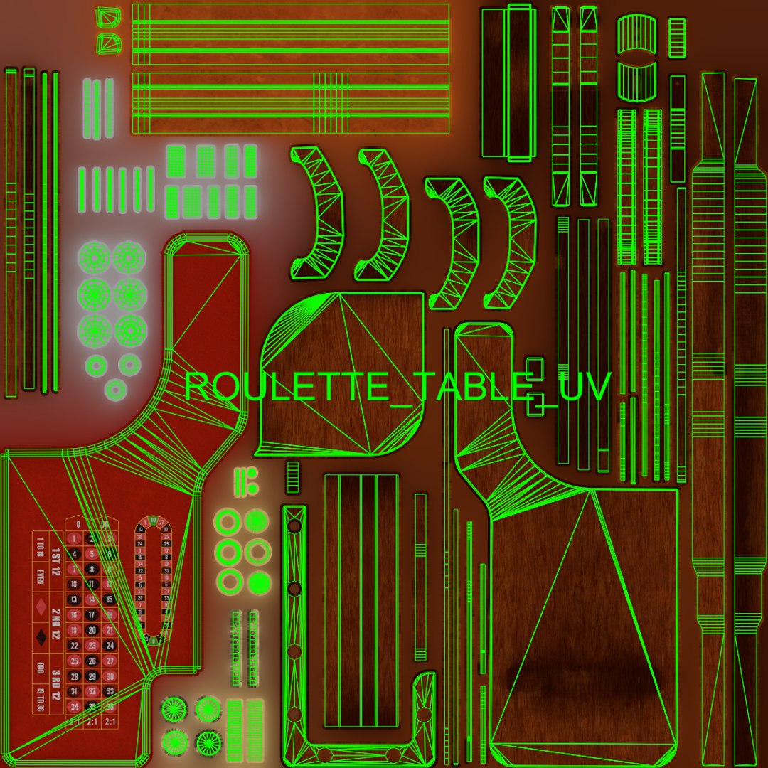 3D Roulette Table 3D model - TurboSquid 2004257
