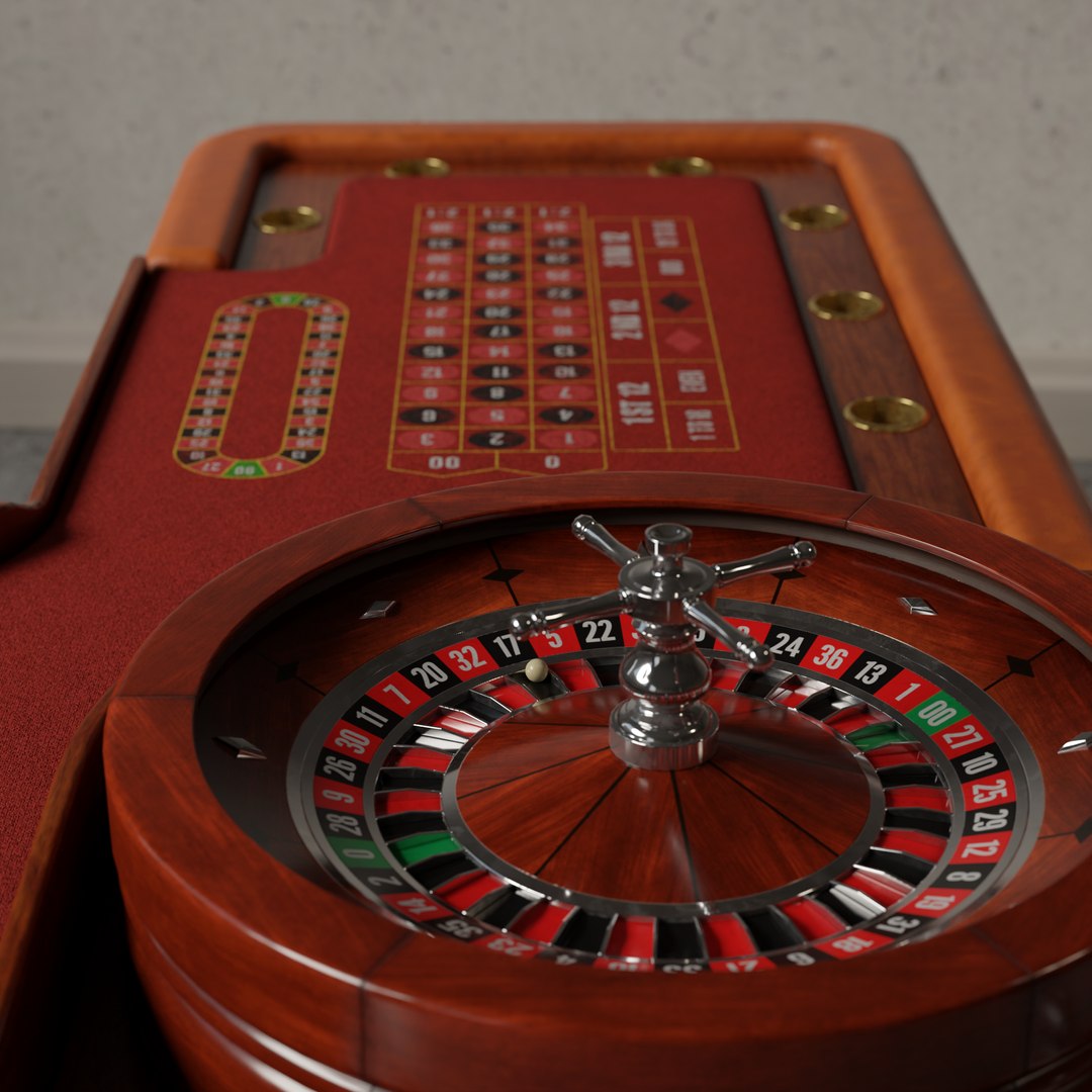 3D Roulette Table 3D Model - TurboSquid 2004257