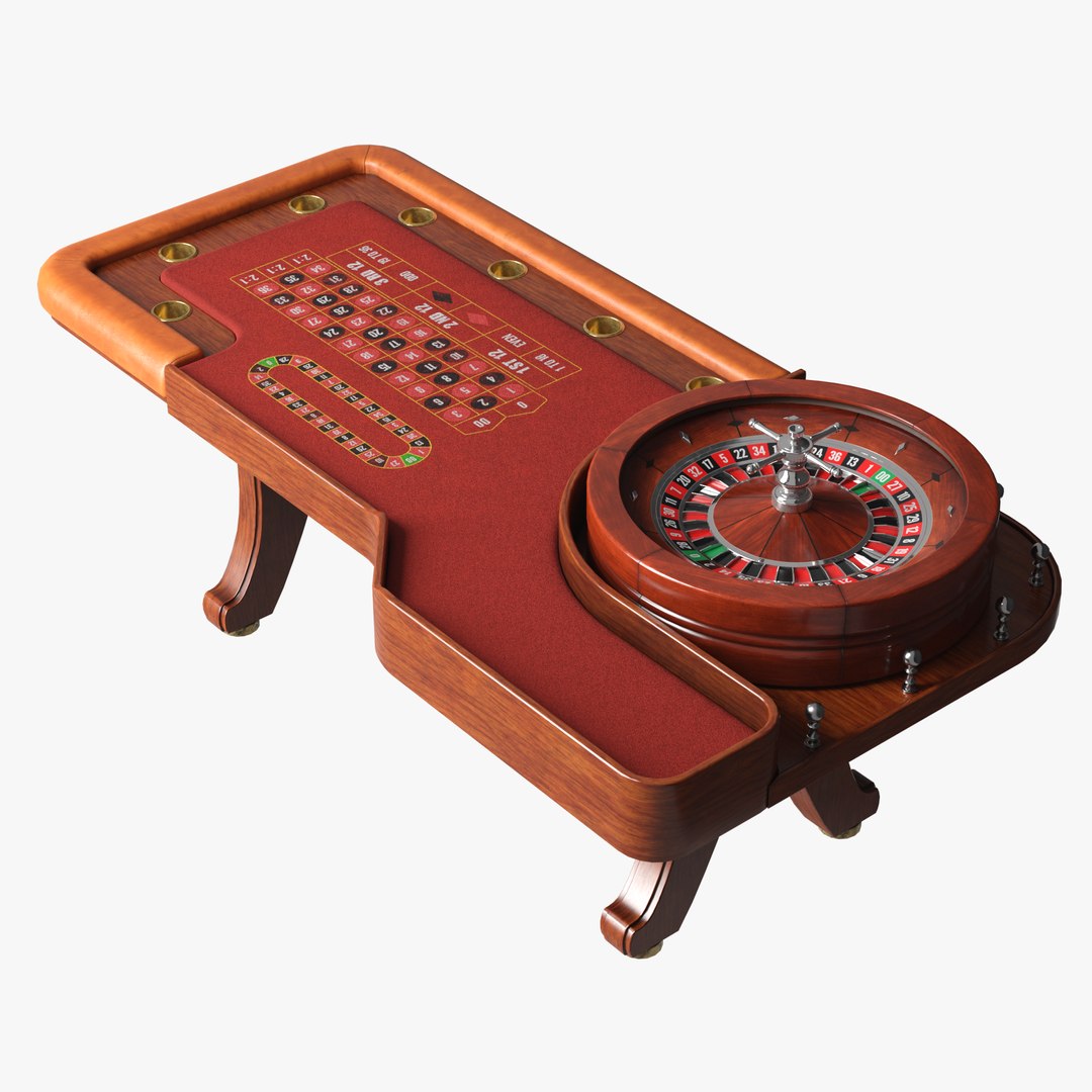 3D Roulette Table 3D Model - TurboSquid 2004257