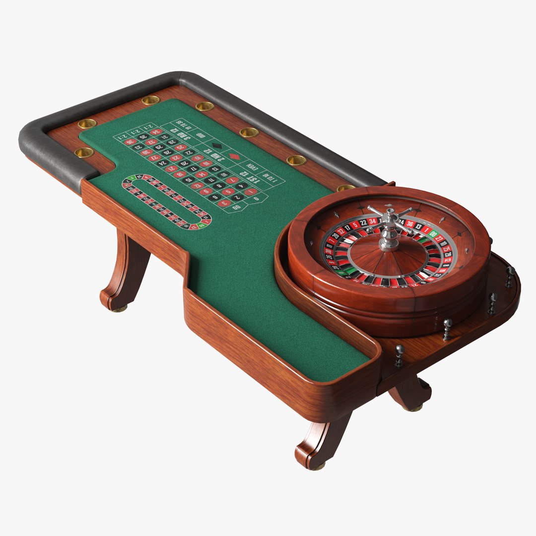 3D Roulette Table 3D Model - TurboSquid 2004257