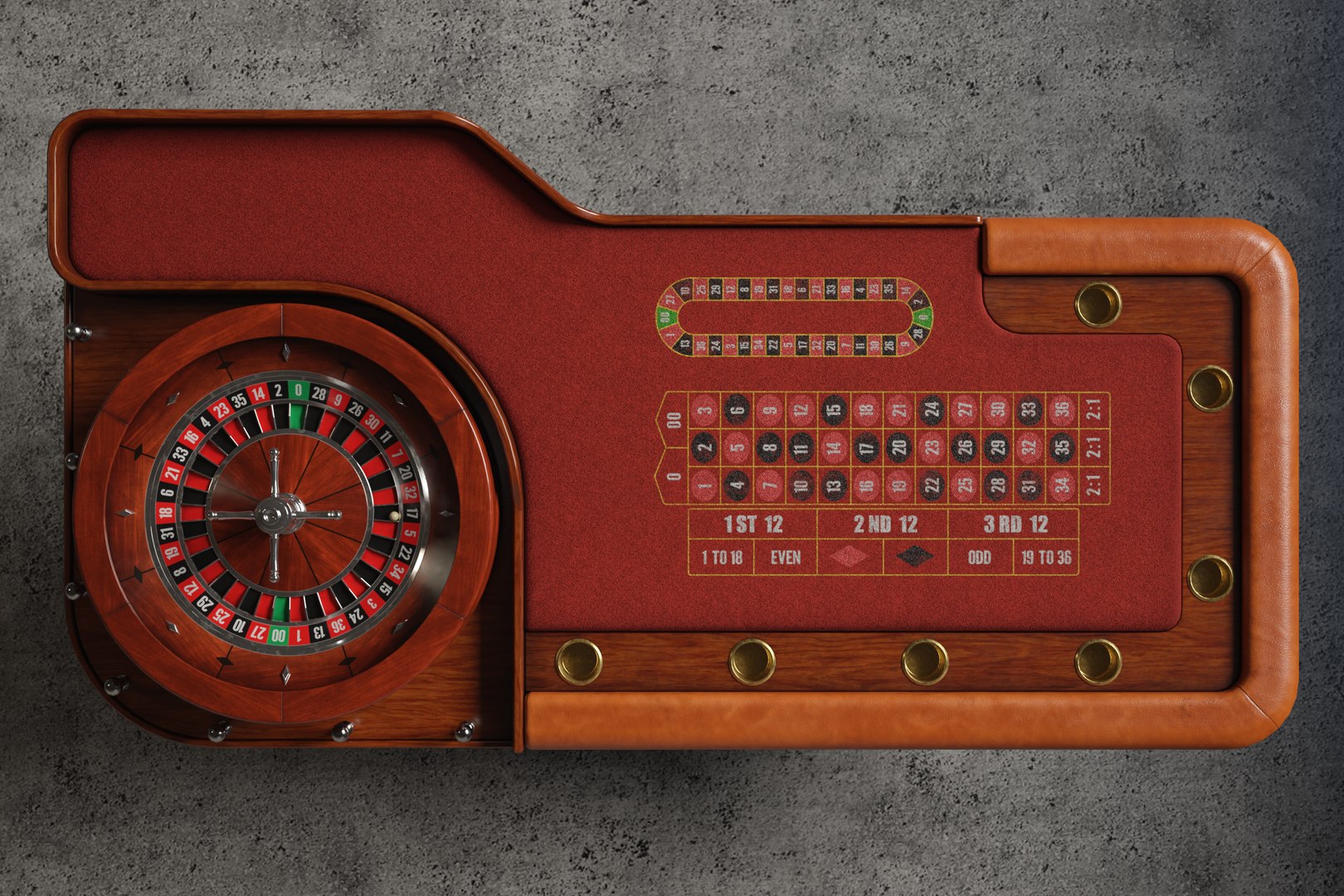 3D Roulette Table 3D Model - TurboSquid 2004257