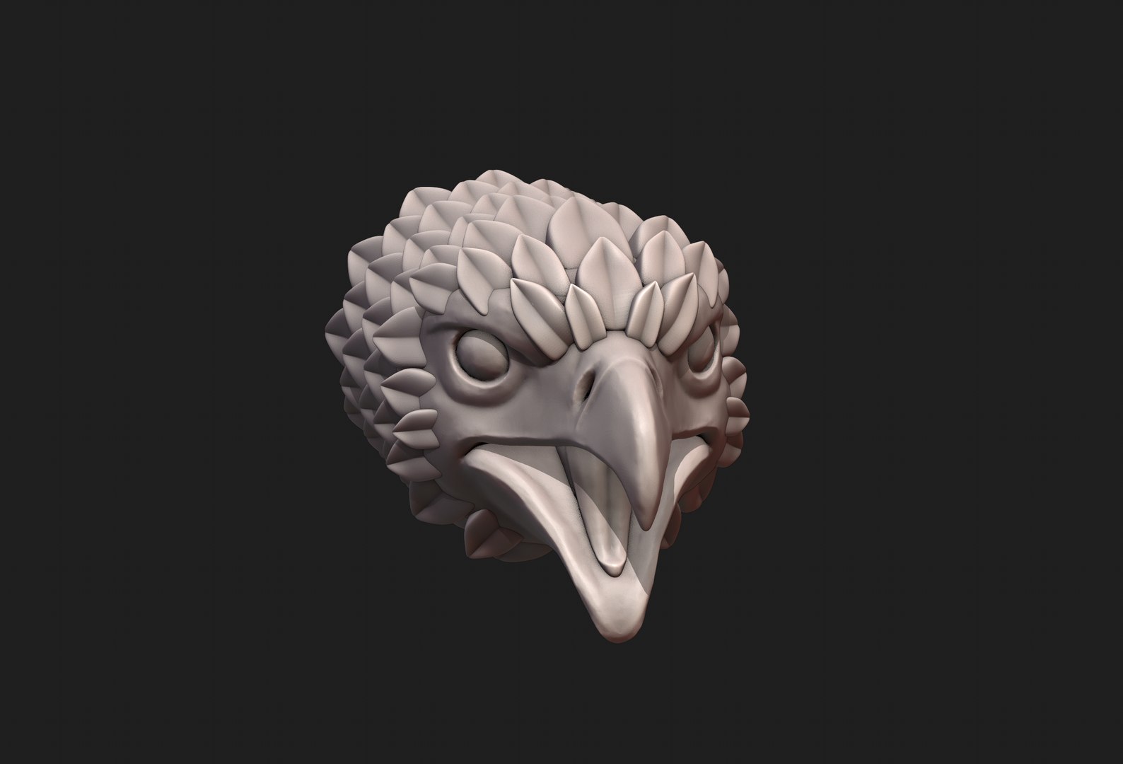3D Falcon Head Print Ready Model - TurboSquid 1875289