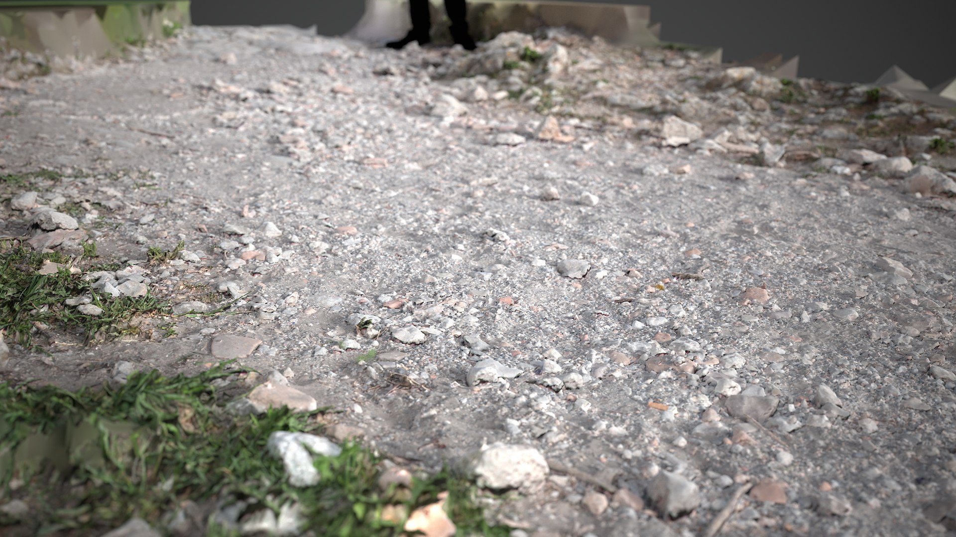 Abandoned Village Surface Scan - Dusty Road 3D - TurboSquid 2466573