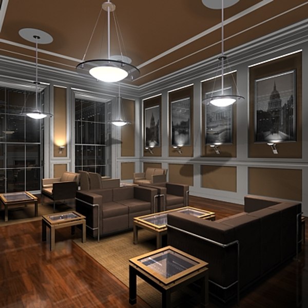 lounge interior 3d model