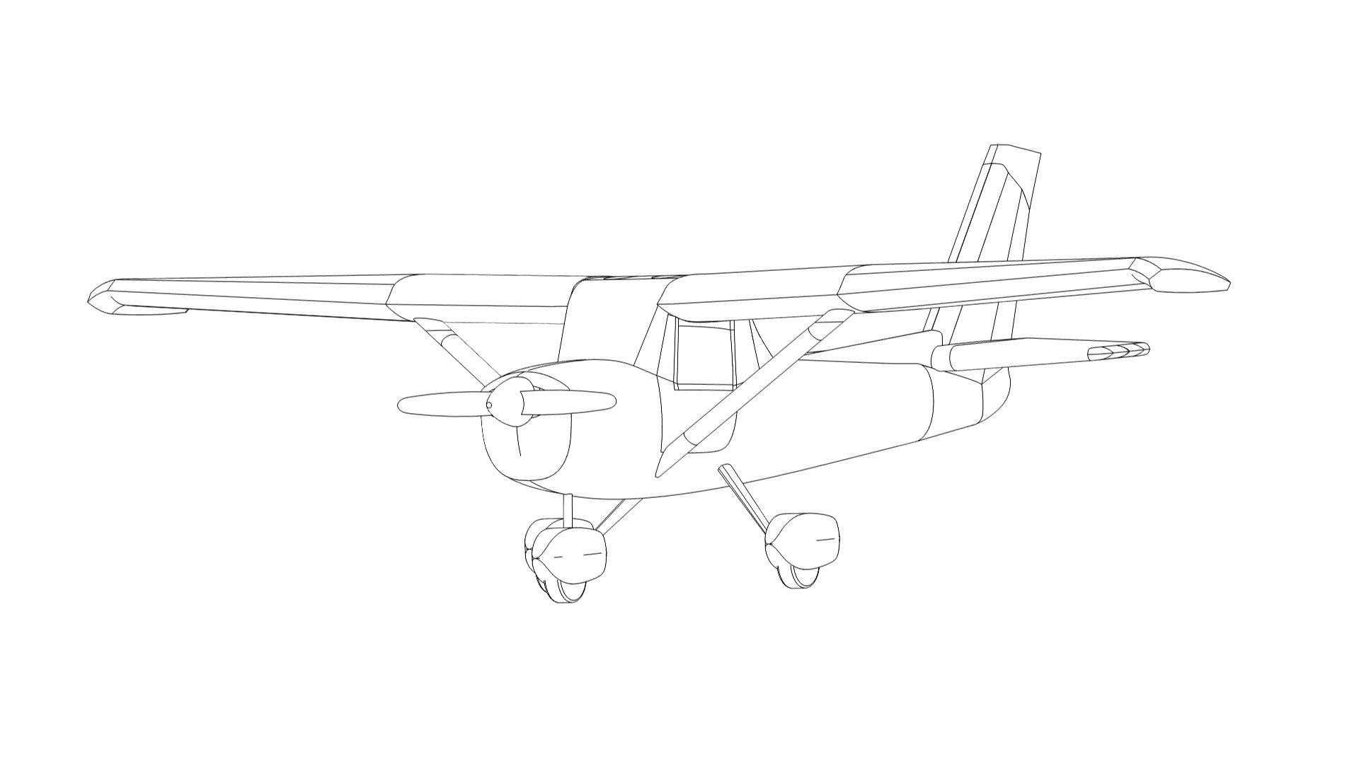 Cessna 152 3D Model - TurboSquid 1986590