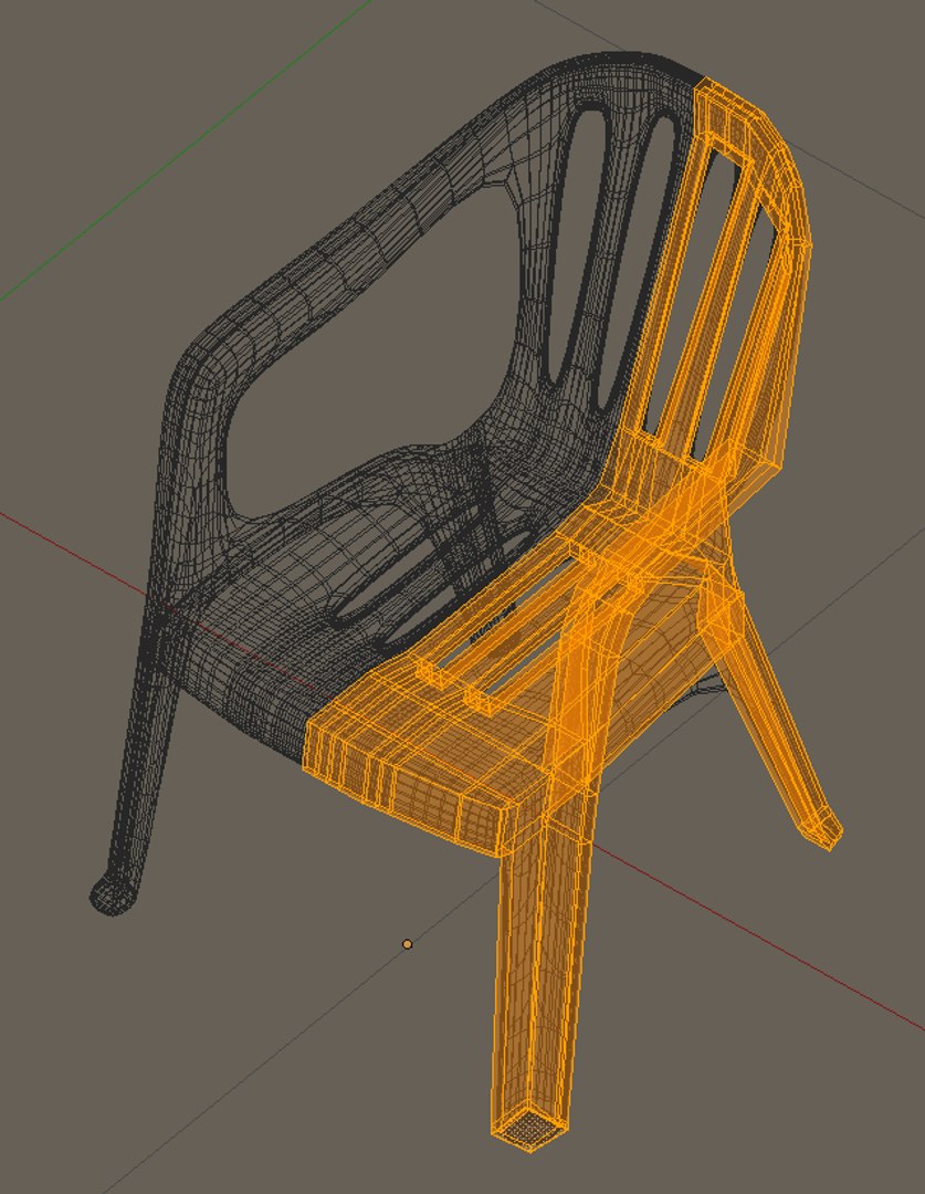 Pvc Garden Chairs Table 3D Model - TurboSquid 1158380