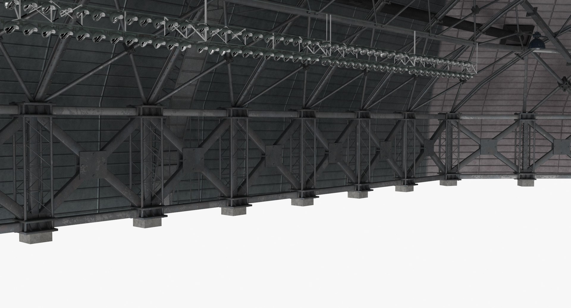 Arena Roof 02 3D Model - TurboSquid 1599036