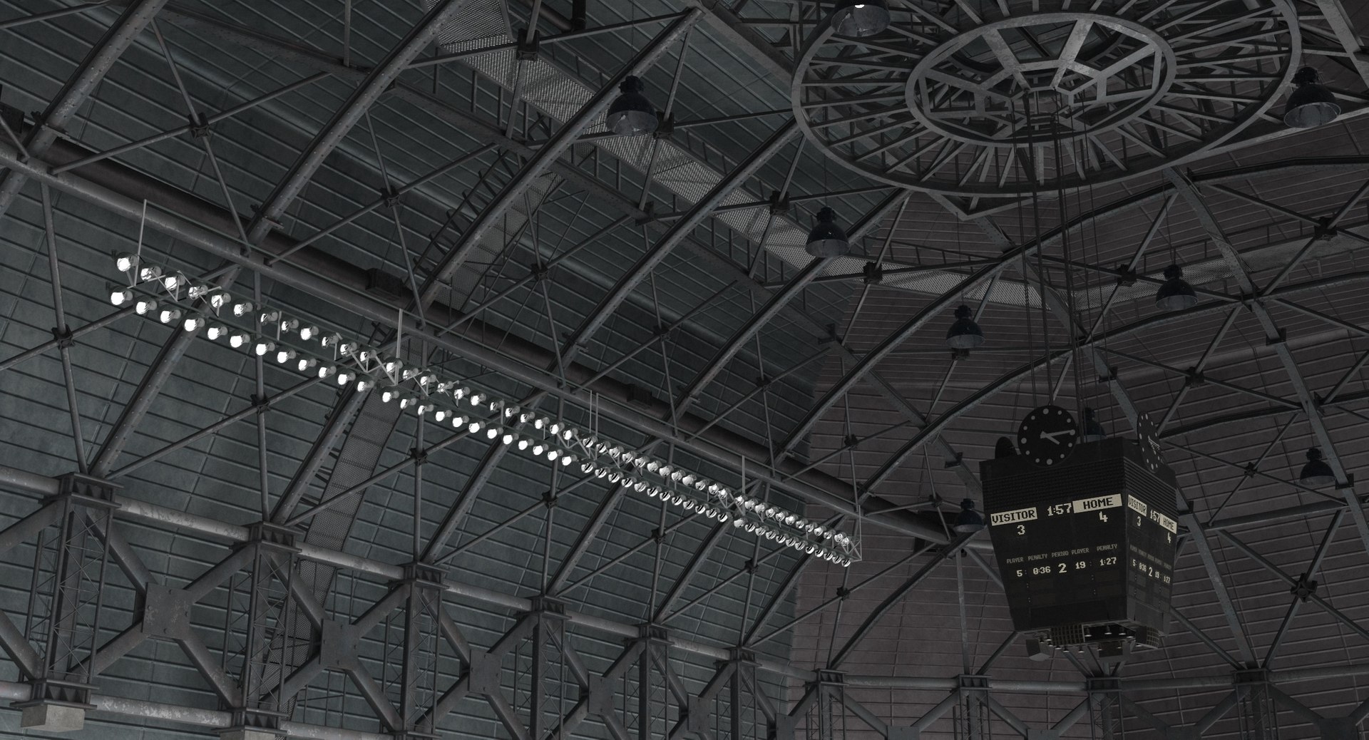 Arena Roof 02 3D Model - TurboSquid 1599036