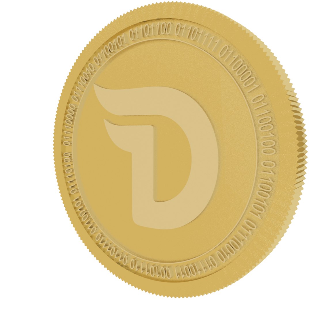 Divi Exchange Token Gold Coin 3D - TurboSquid 1495701