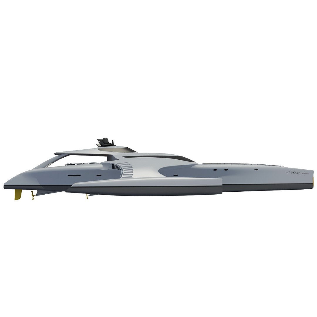 Adastra Luxury Yacht 3d Model