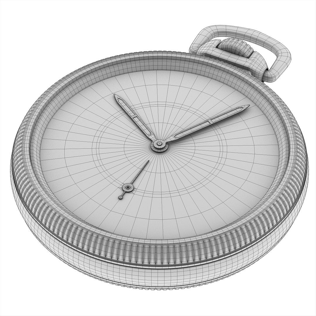 Vintage Pocket Watch 3d Obj
