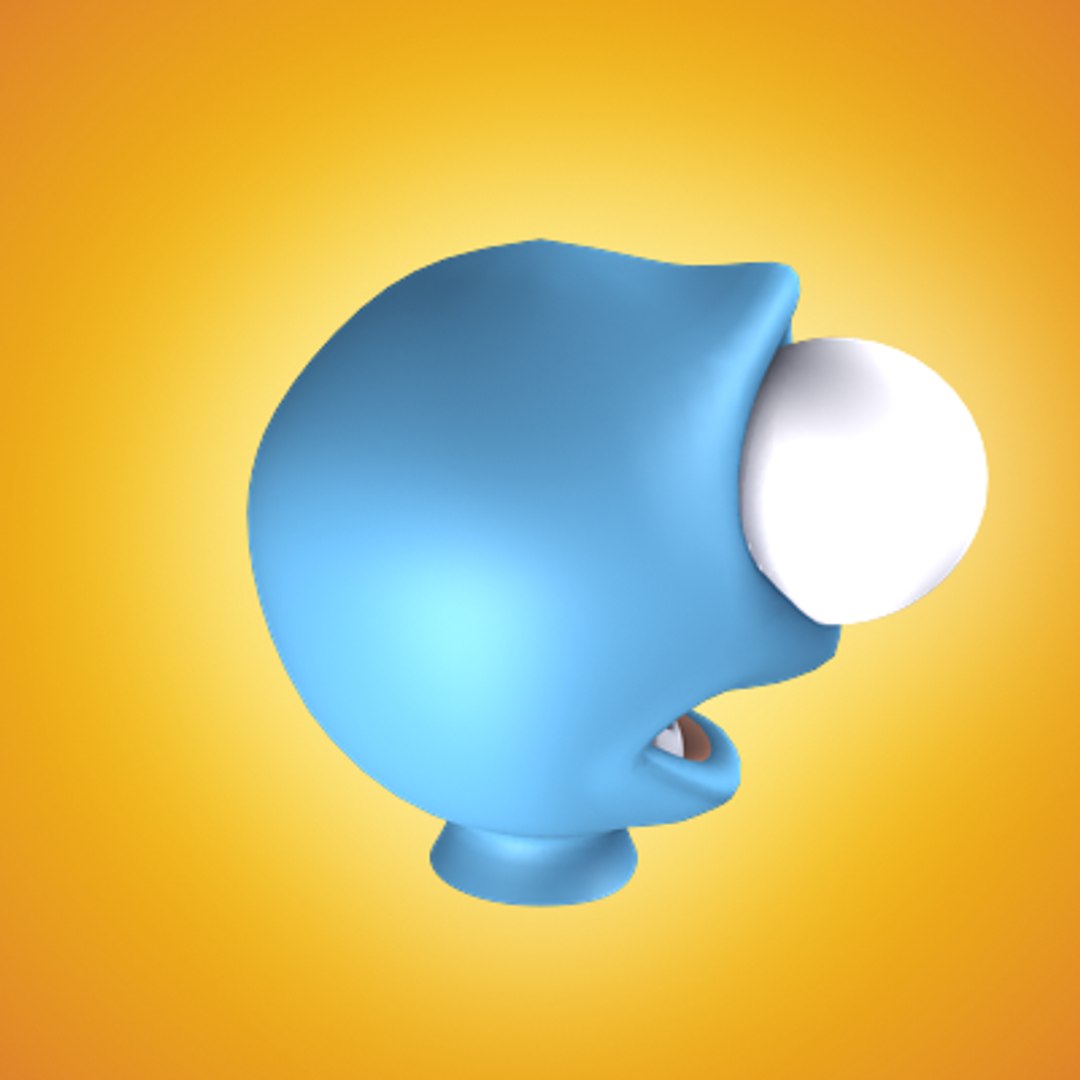 Directx Blue Freaky Character Head