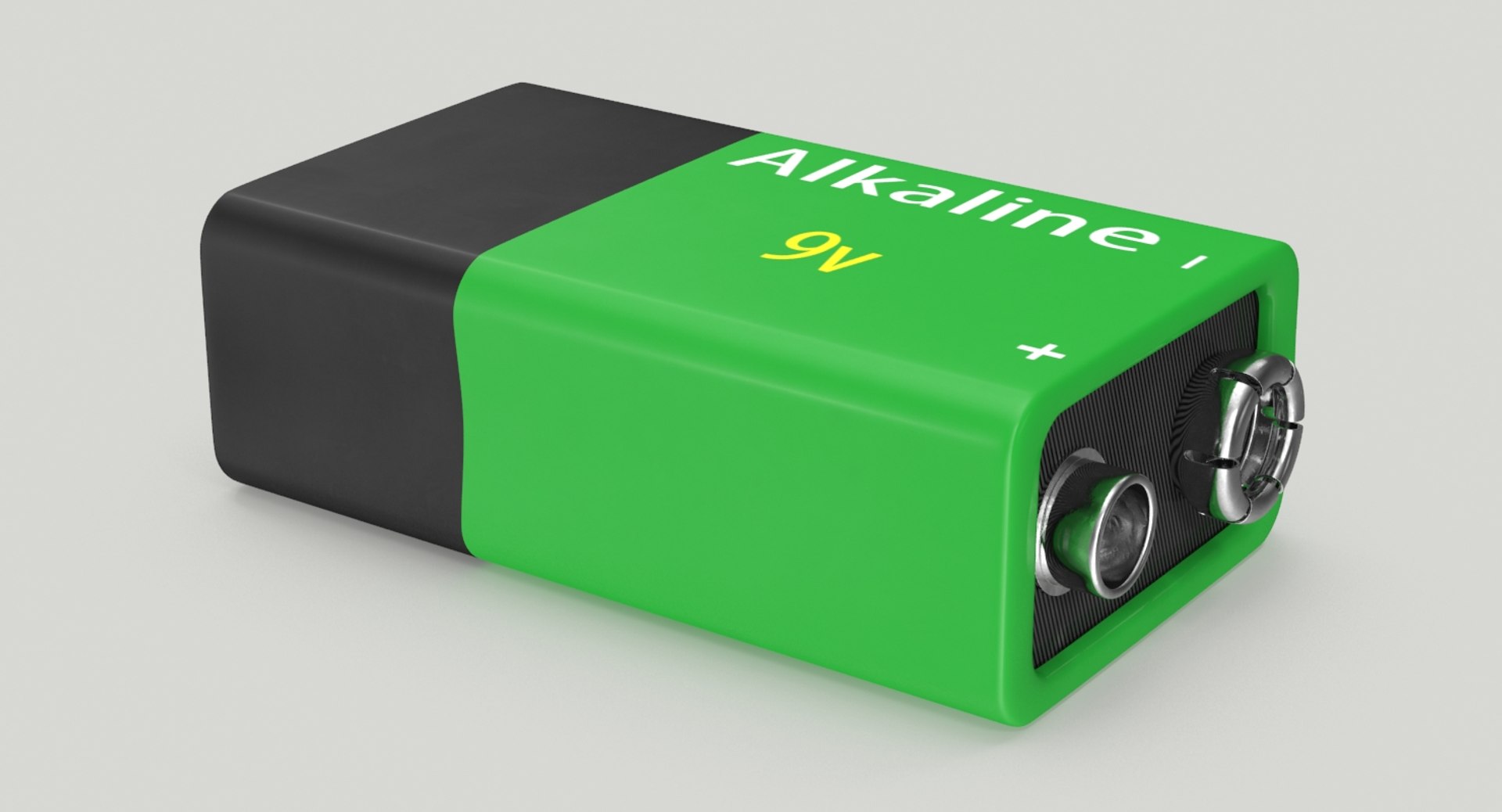 9v Batteries 9 3d Model