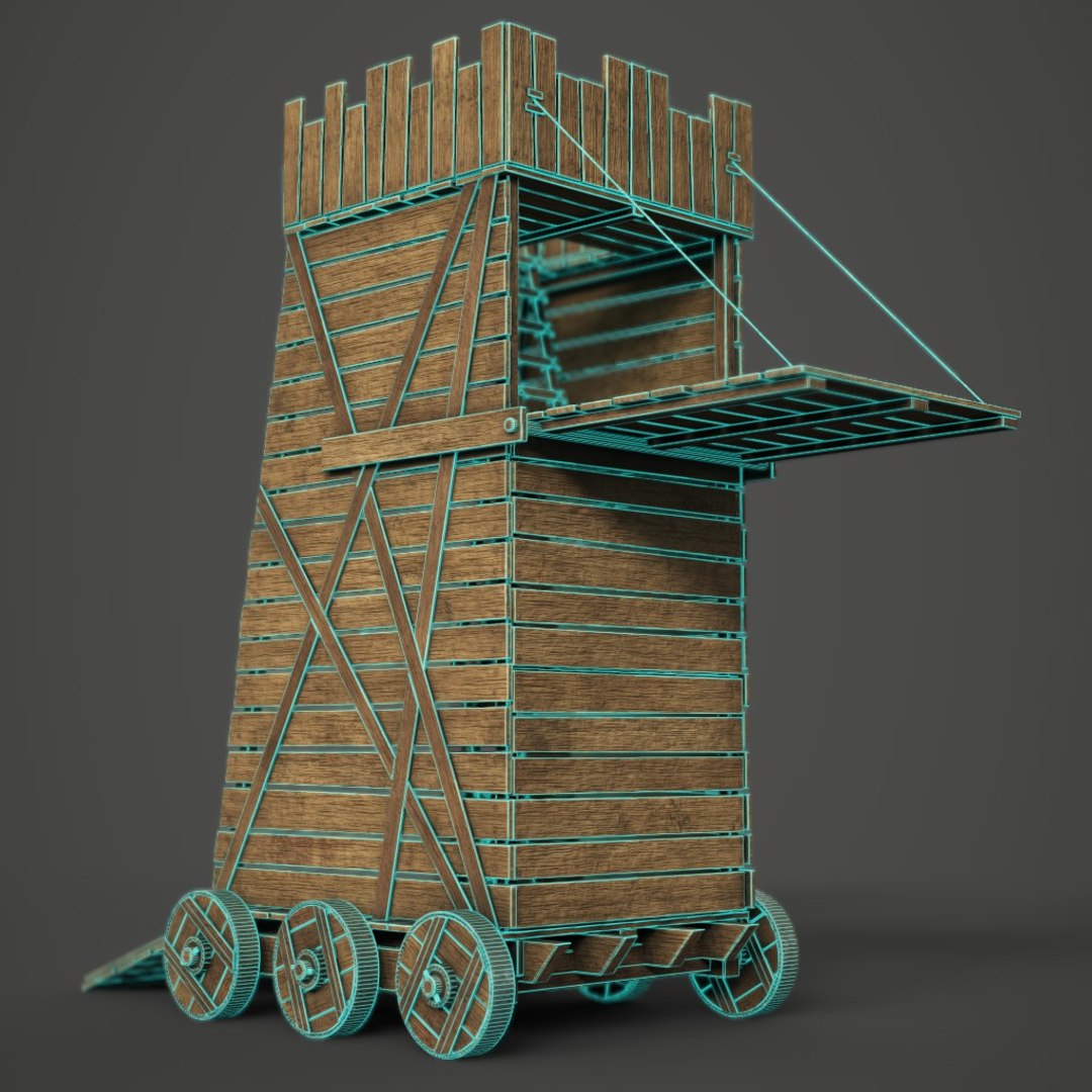 3D Medieval Siege Tower - TurboSquid 1243251