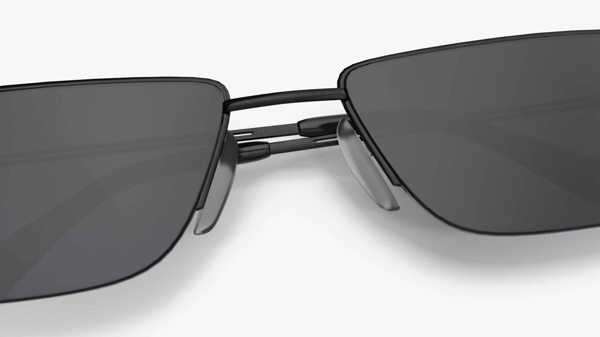 3D Model Folded Rectangular Glasses With Dark Lenses - TurboSquid 2146510