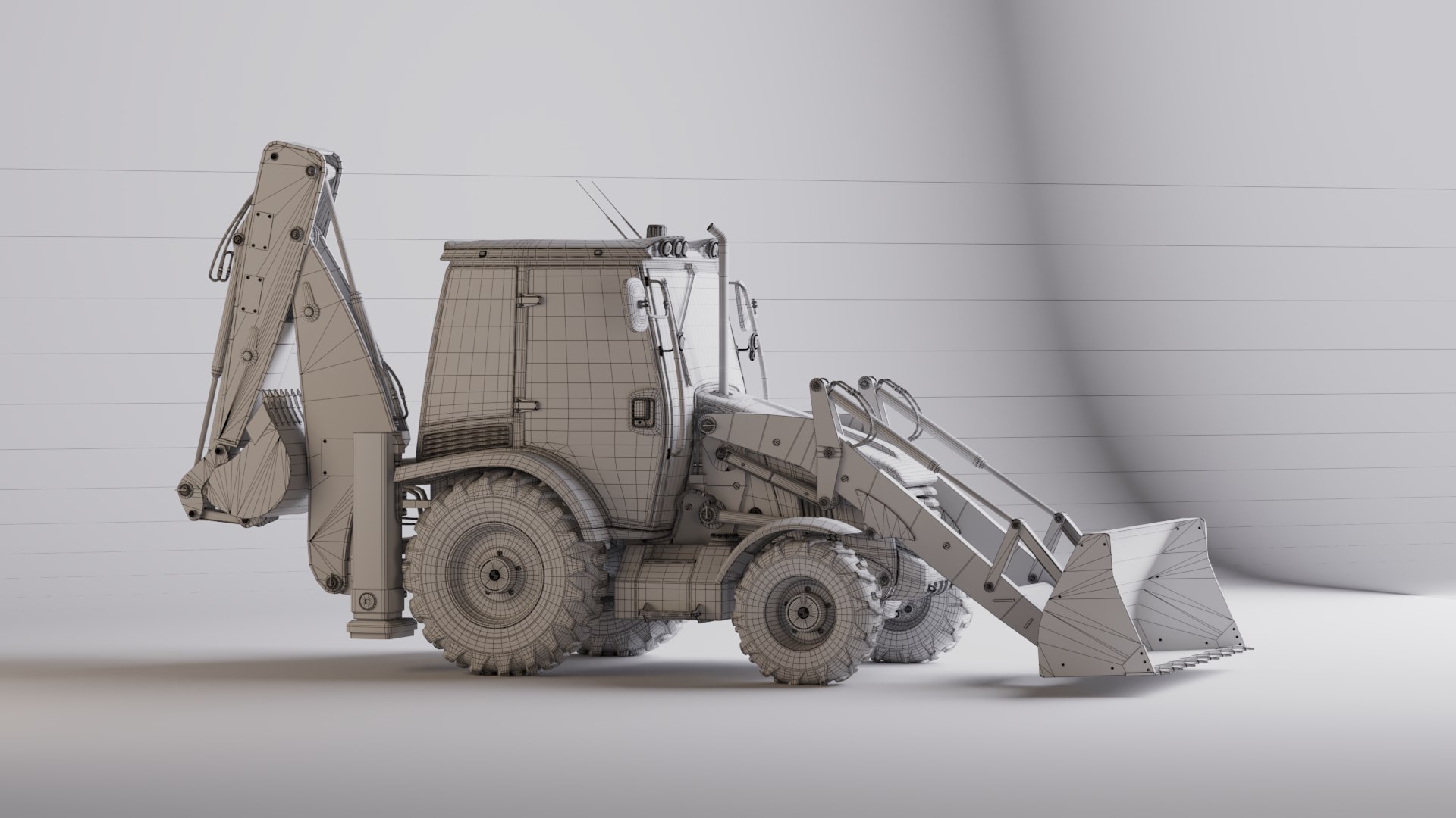 3D Realistic Backhoe Loader By Terlan125 High Quality - TurboSquid 2106817