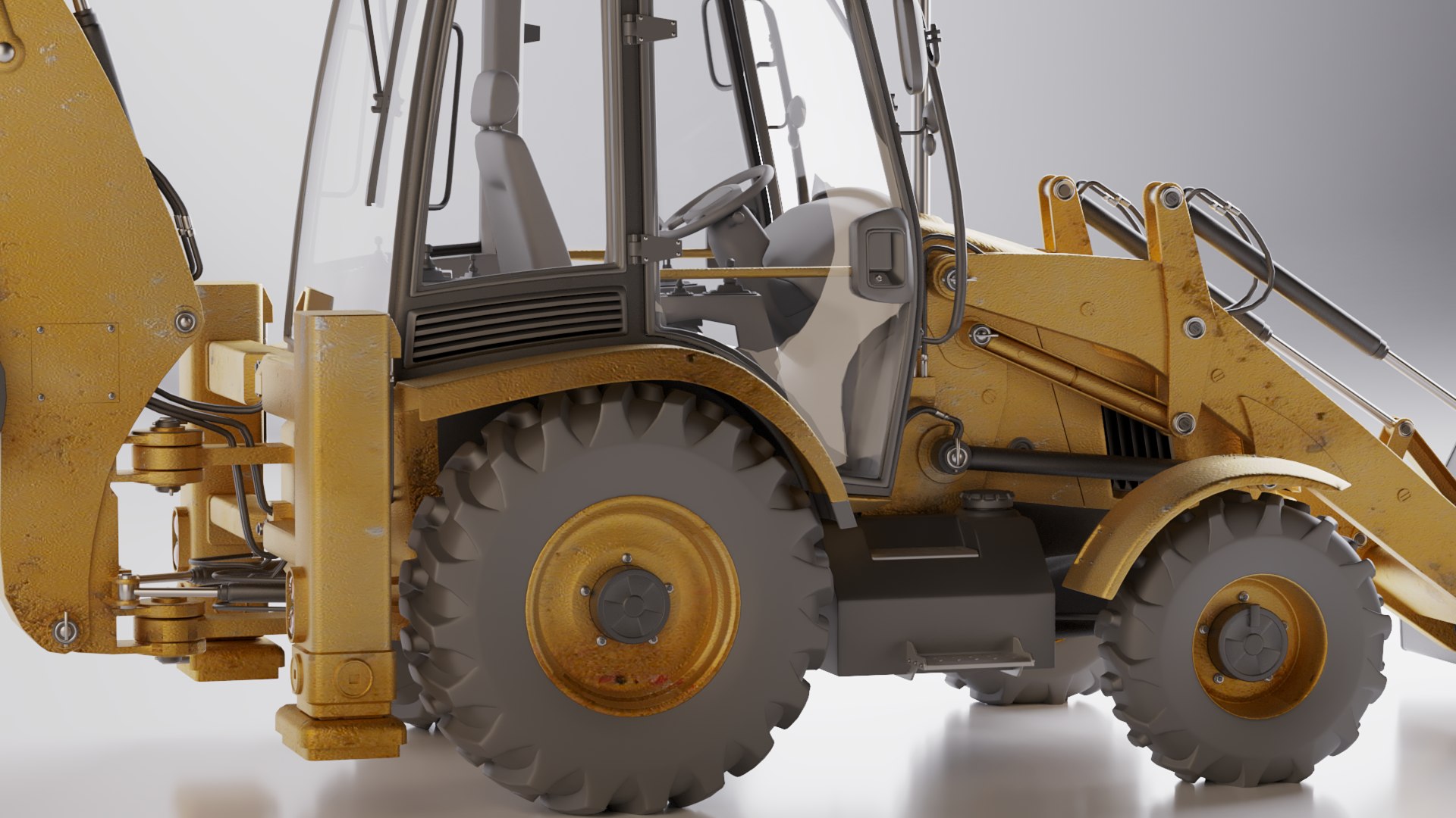 3D Realistic Backhoe Loader By Terlan125 High Quality - TurboSquid 2106817