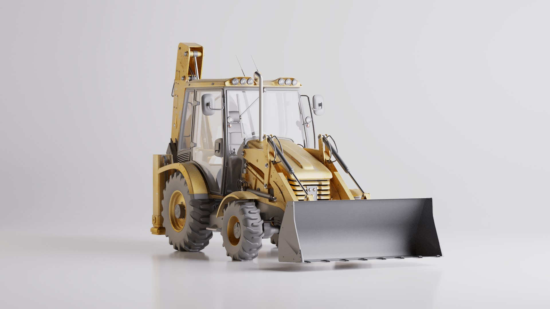 3D Realistic Backhoe Loader By Terlan125 High Quality - TurboSquid 2106817