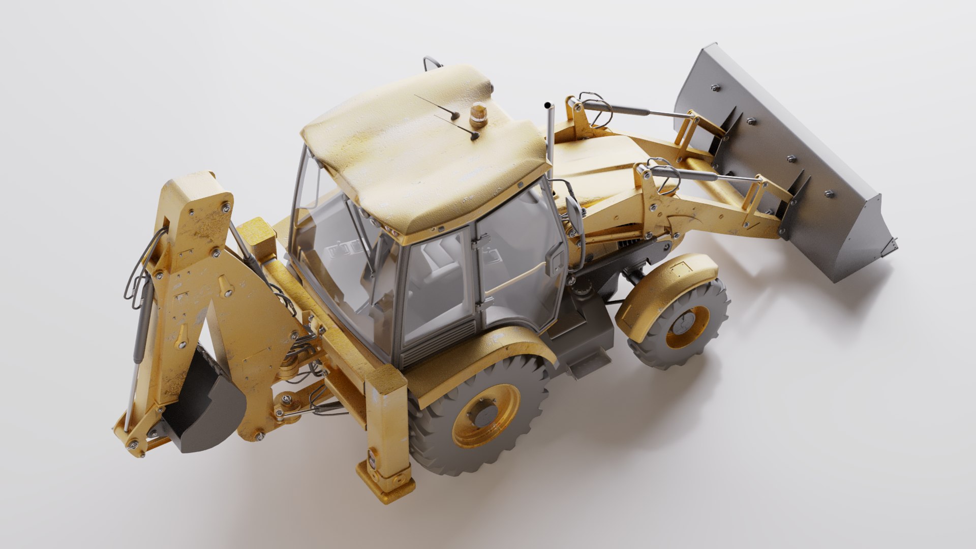 3D Realistic Backhoe Loader By Terlan125 High Quality - TurboSquid 2106817