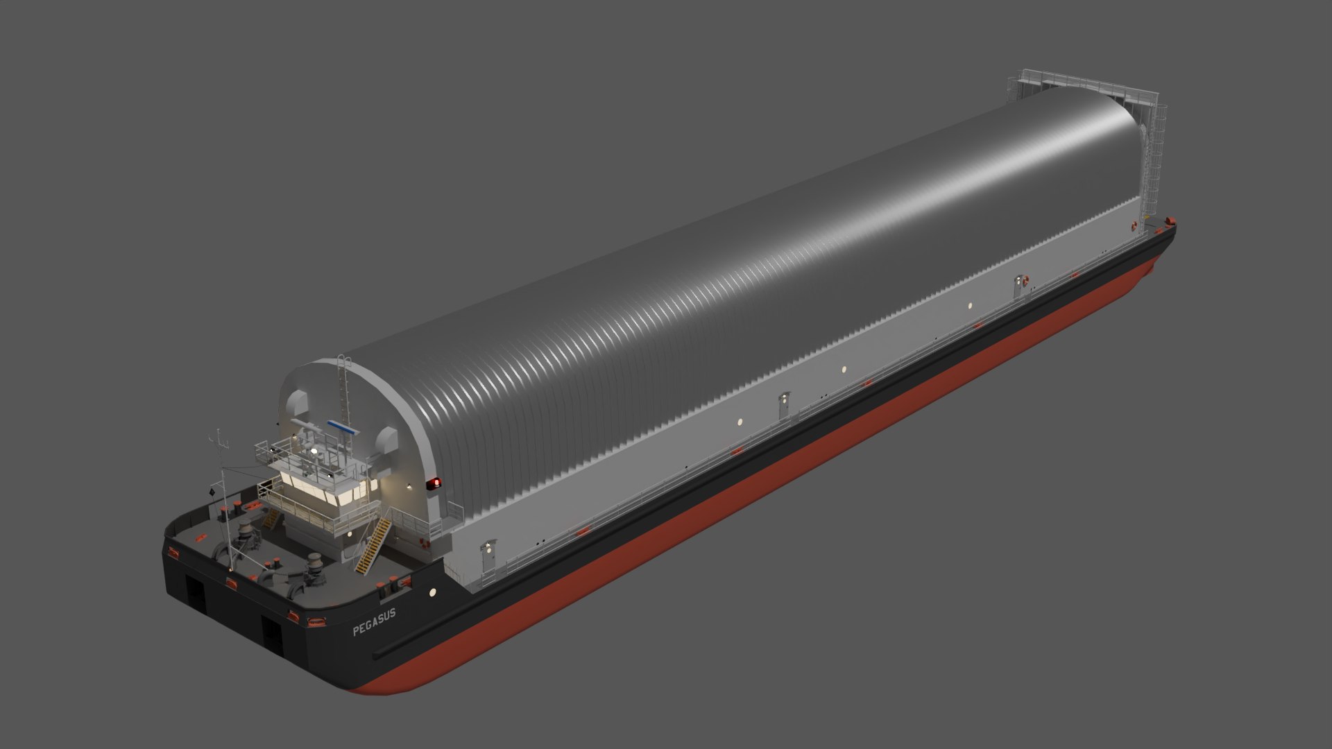 3D NASA Pegasus Barge Model - TurboSquid 2187074