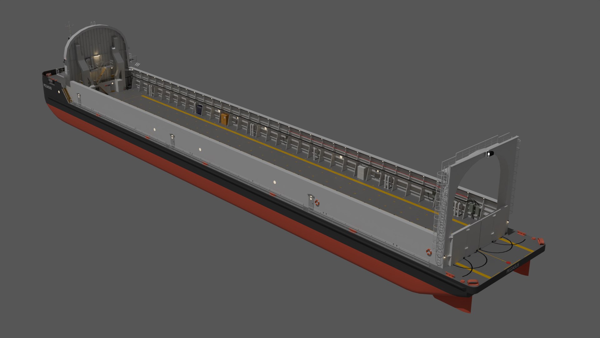 3D NASA Pegasus Barge Model - TurboSquid 2187074