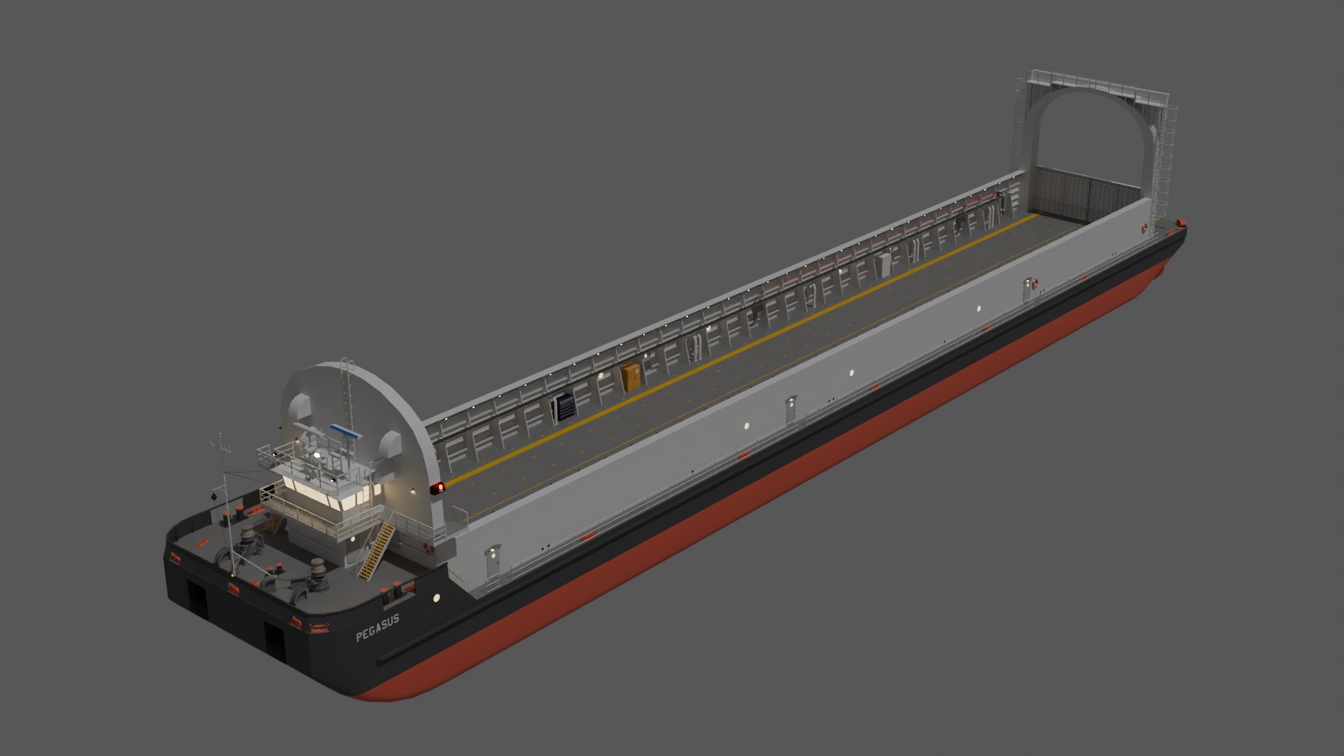 3D NASA Pegasus Barge Model - TurboSquid 2187074