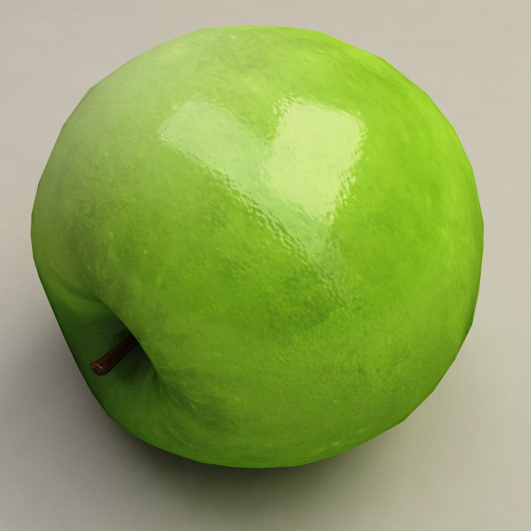 3d model apple fruits