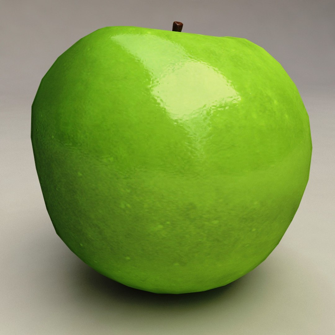 3d model apple fruits