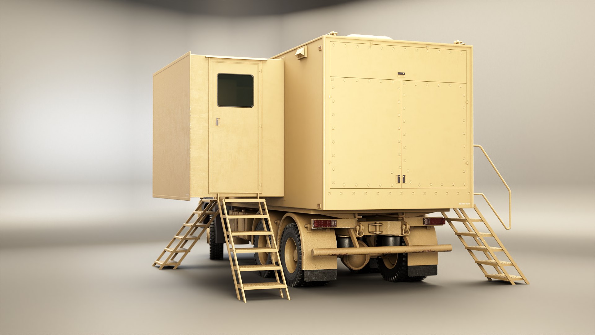 Generic Military Command Truck Sand Camo Model - TurboSquid 2273658