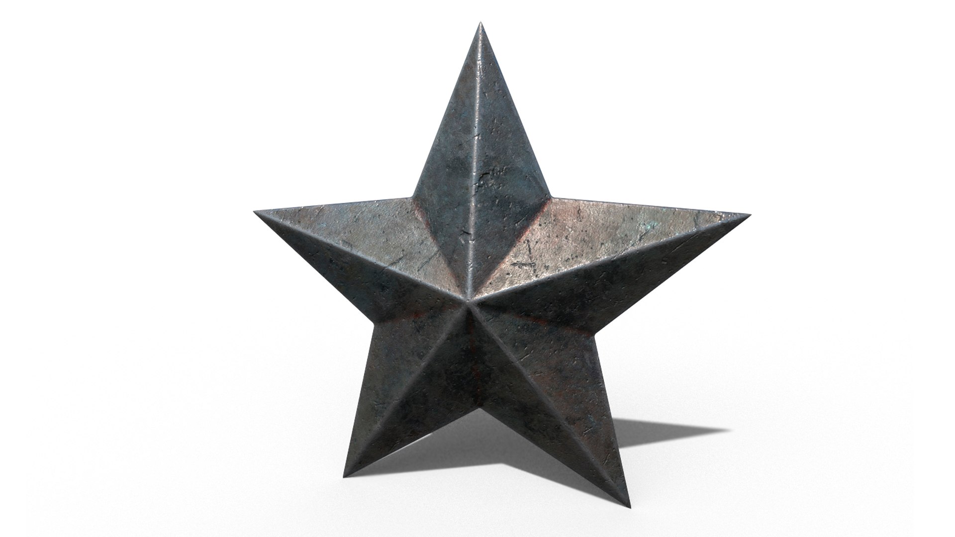3D Model Old Metal Star - TurboSquid 1703292