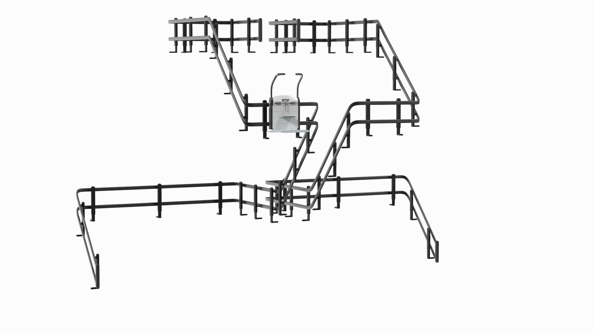 Vimec V65 Curved Rail Platform Stairlift 3D Model - TurboSquid 2092075