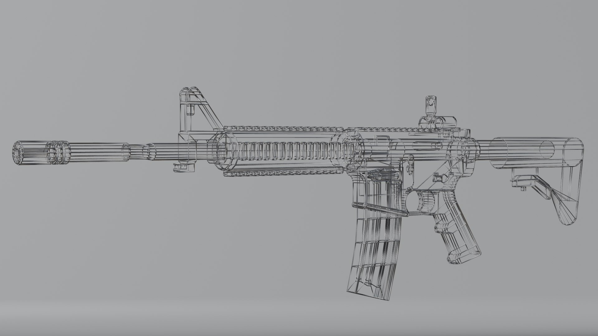 M4A1 Assault-Rifle 3D Model - TurboSquid 1978446