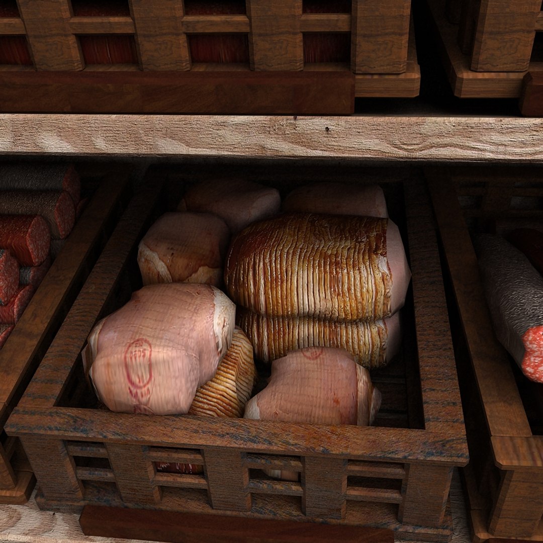 stand butcher store 3d max